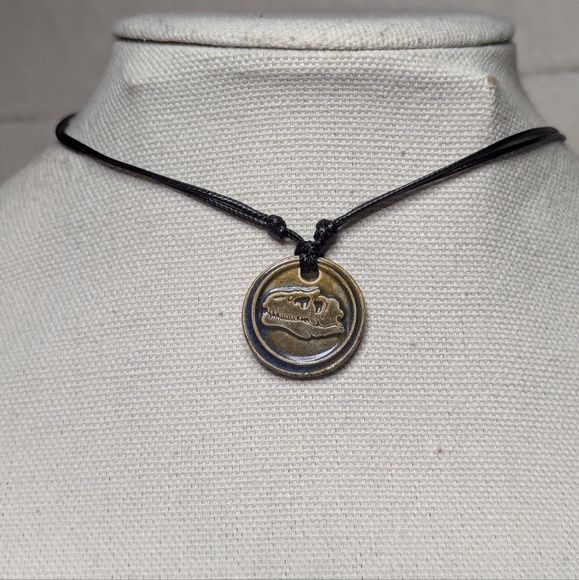 Handmade | Jewelry | T Rex Fossil Pendant Ceramic Wax Seal Boho Hippie ...
